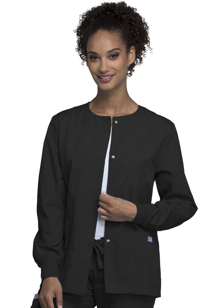 Cherokee Women's Snap Front Warm-Up Scrub Jacket - WW Originals - Henry ...