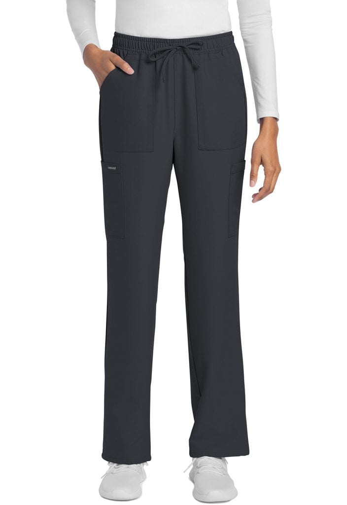 Cherokee Women's Mid Rise Drawstring Trouser Cargo Scrub Pant - WW ...