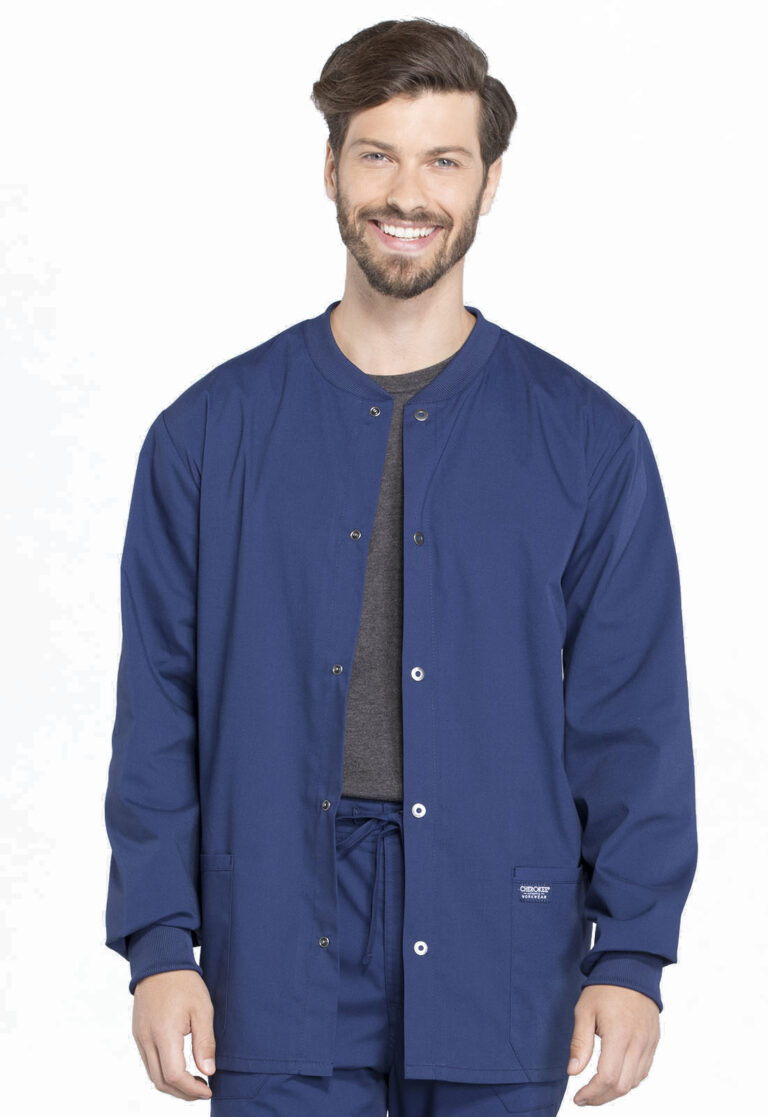 Cherokee Men's Snap Front Scrub Jacket - WW Professionals - Henry Ford ...