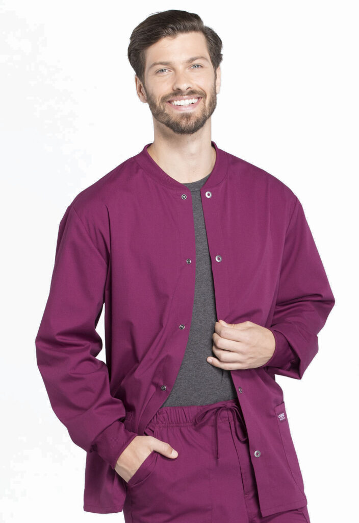 Cherokee Men's Snap Front Scrub Jacket - WW Professionals - Henry Ford ...